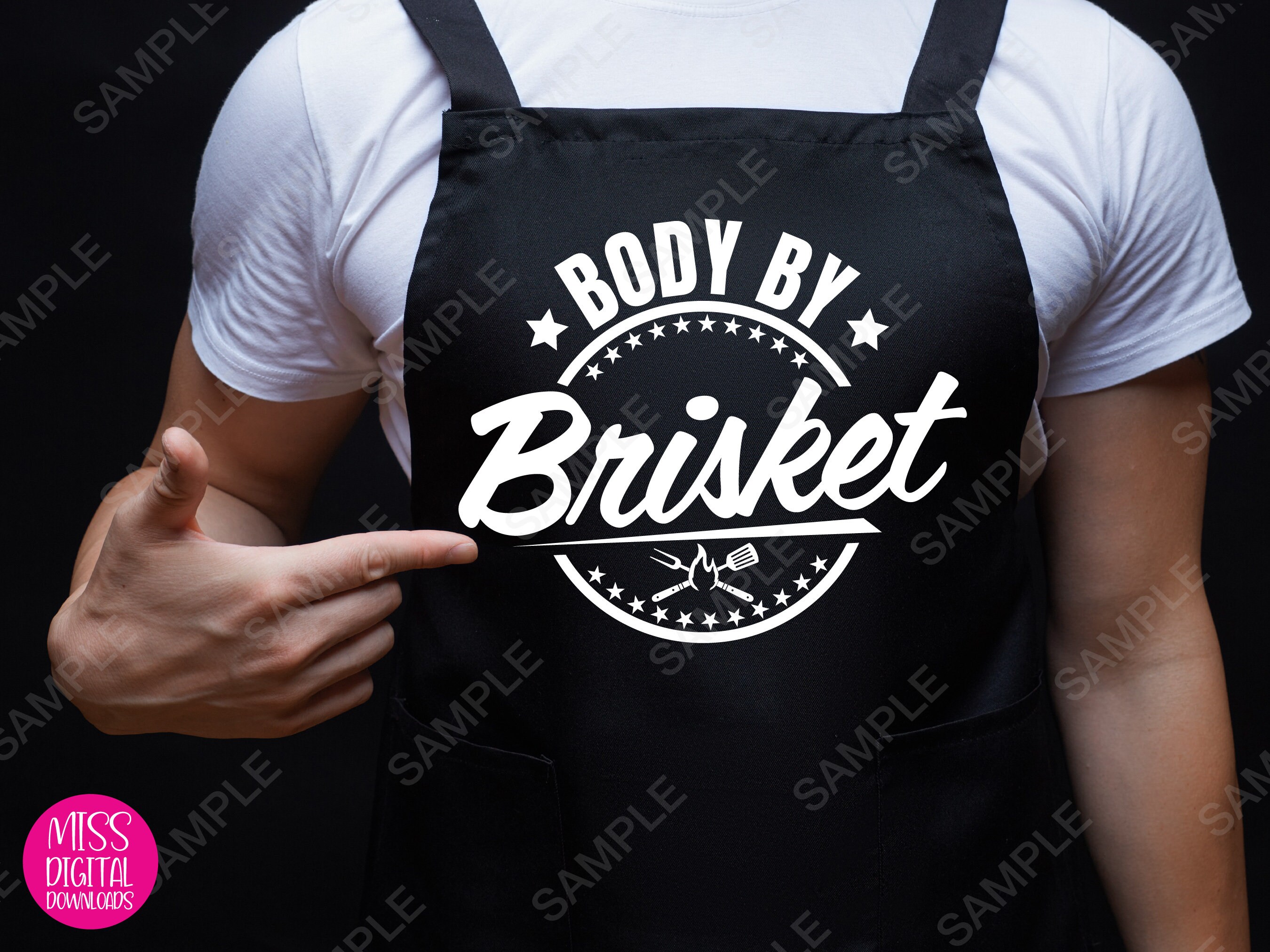 Body by Brisket, SVG and PNG Sublimation Cricut Cut File, Funny Beef ...