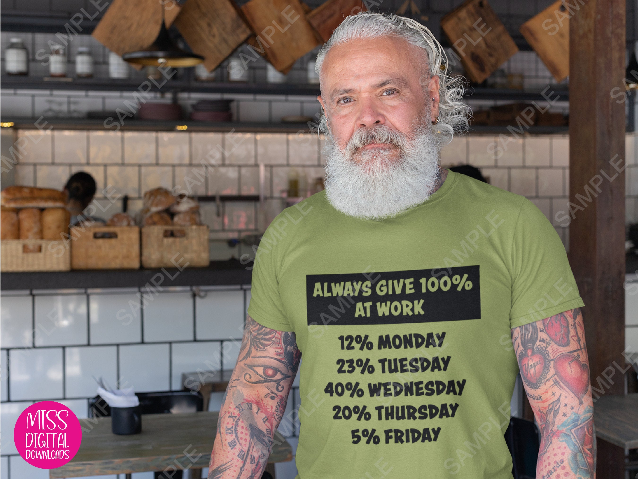 Always Give 100% at Work SVG and PNG Sublimation Cut File - Etsy