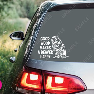 Funny Beaver SVG & PNG Bundle: Good Wood Makes a Beaver Happy - Digital ...