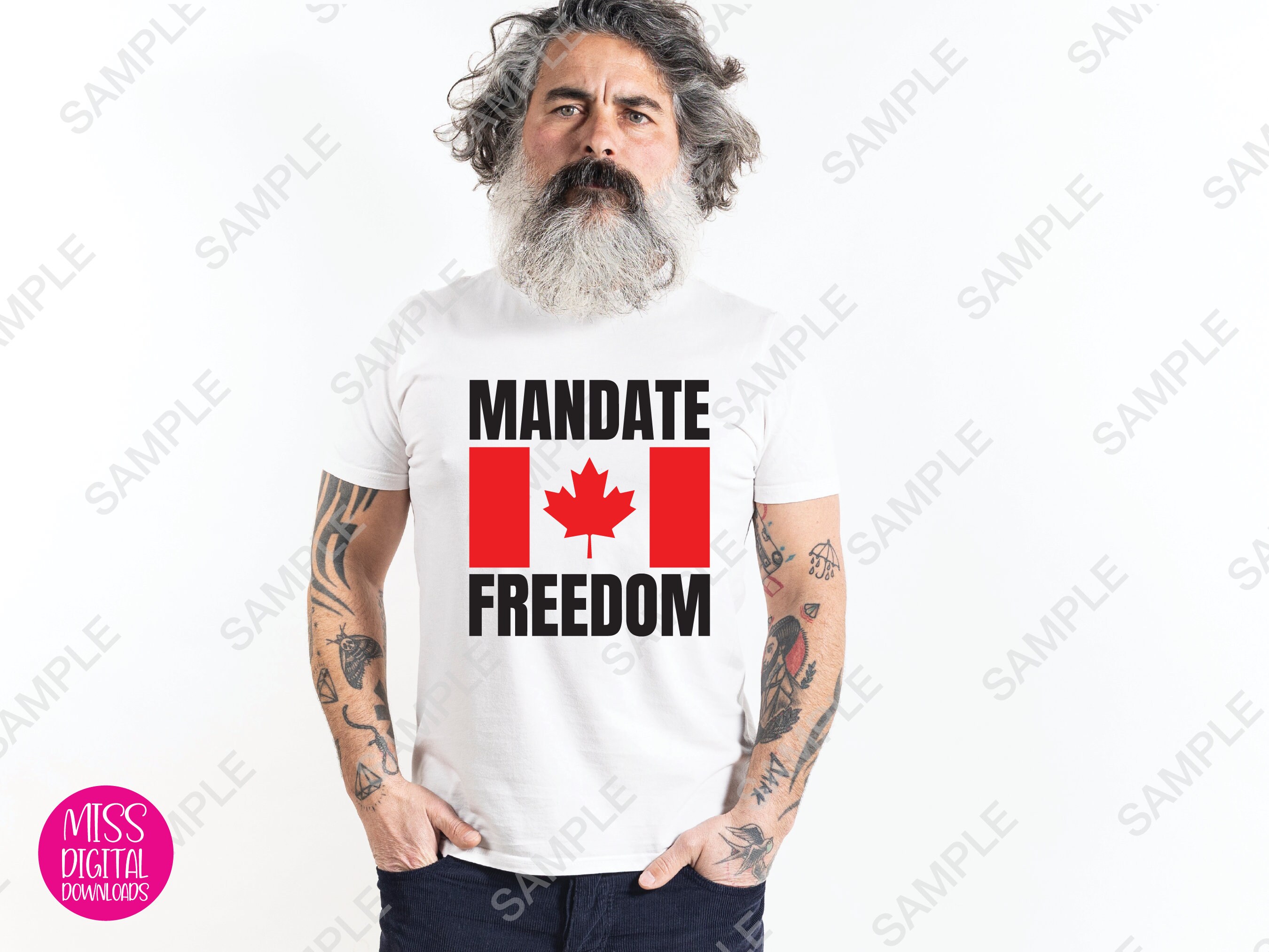 Mandate Freedom, SVG & PNG Bundle, Digital Download, Canada Flag, End ...