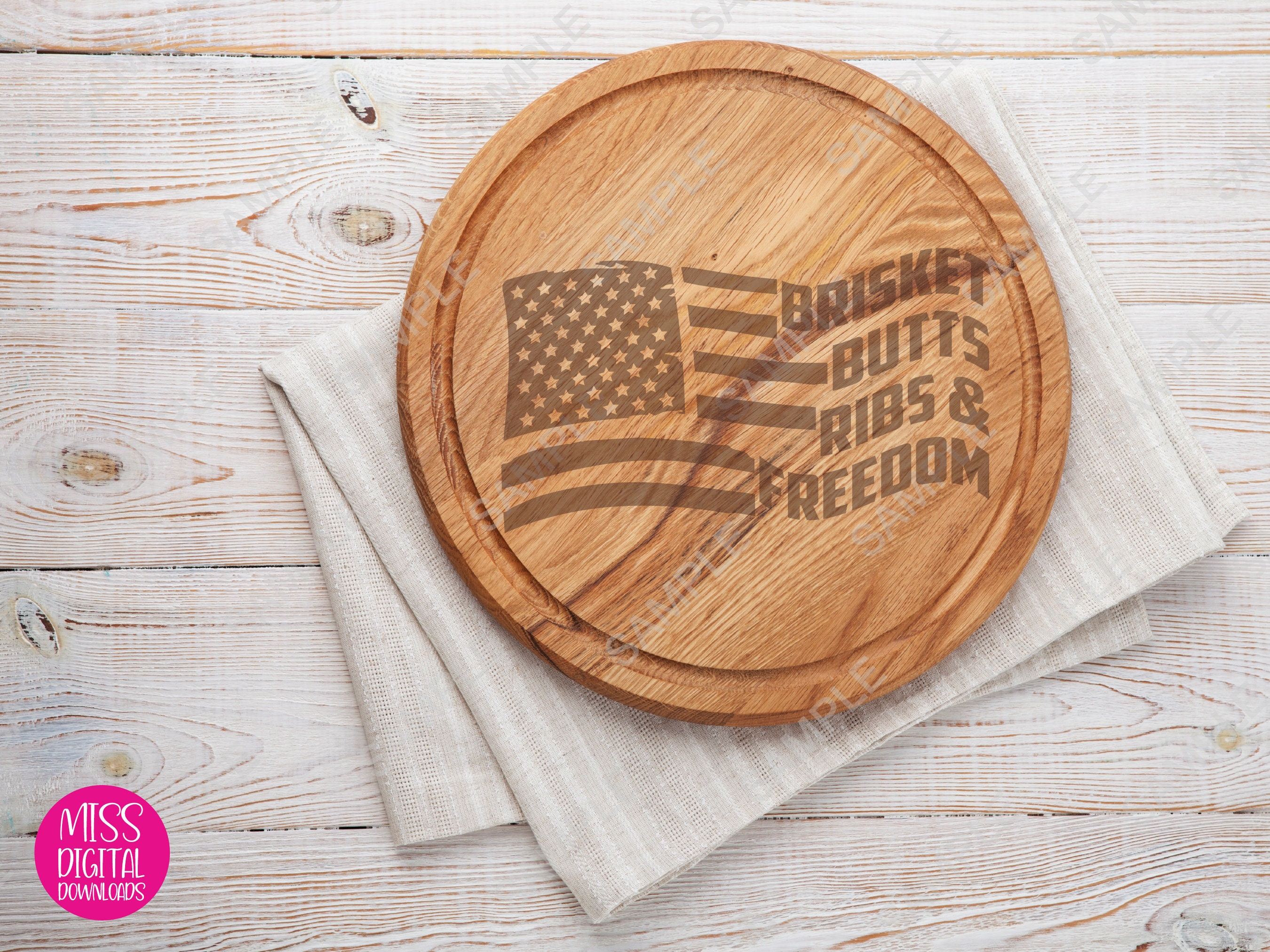 Brisket Butts Ribs & Freedom, SVG and PNG Sublimation Cut File, Funny ...