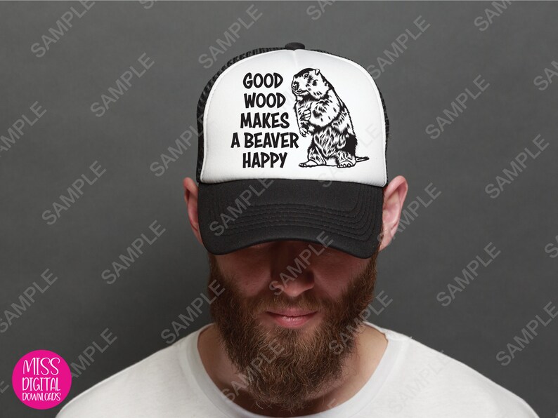 Funny Beaver SVG & PNG Bundle: Good Wood Makes a Beaver Happy Digital ...