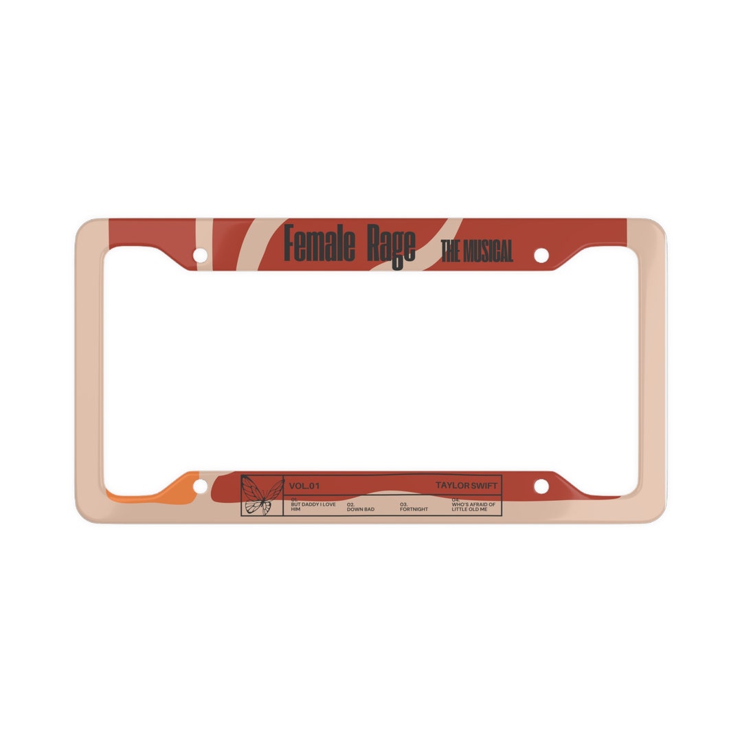 Taylor Swift female Rage: the Musical License Plate Frame - Etsy