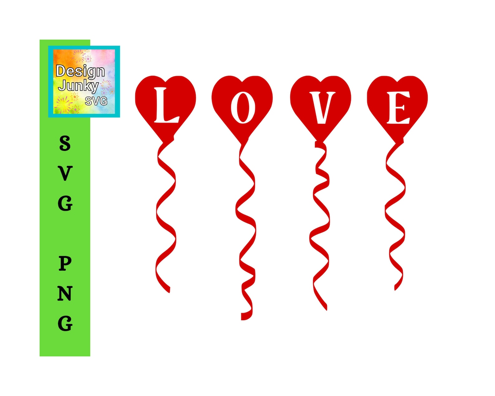 Love SVG, Hearts SVG, Heart Balloons Svg, Happy Valentine's Day Svg ...