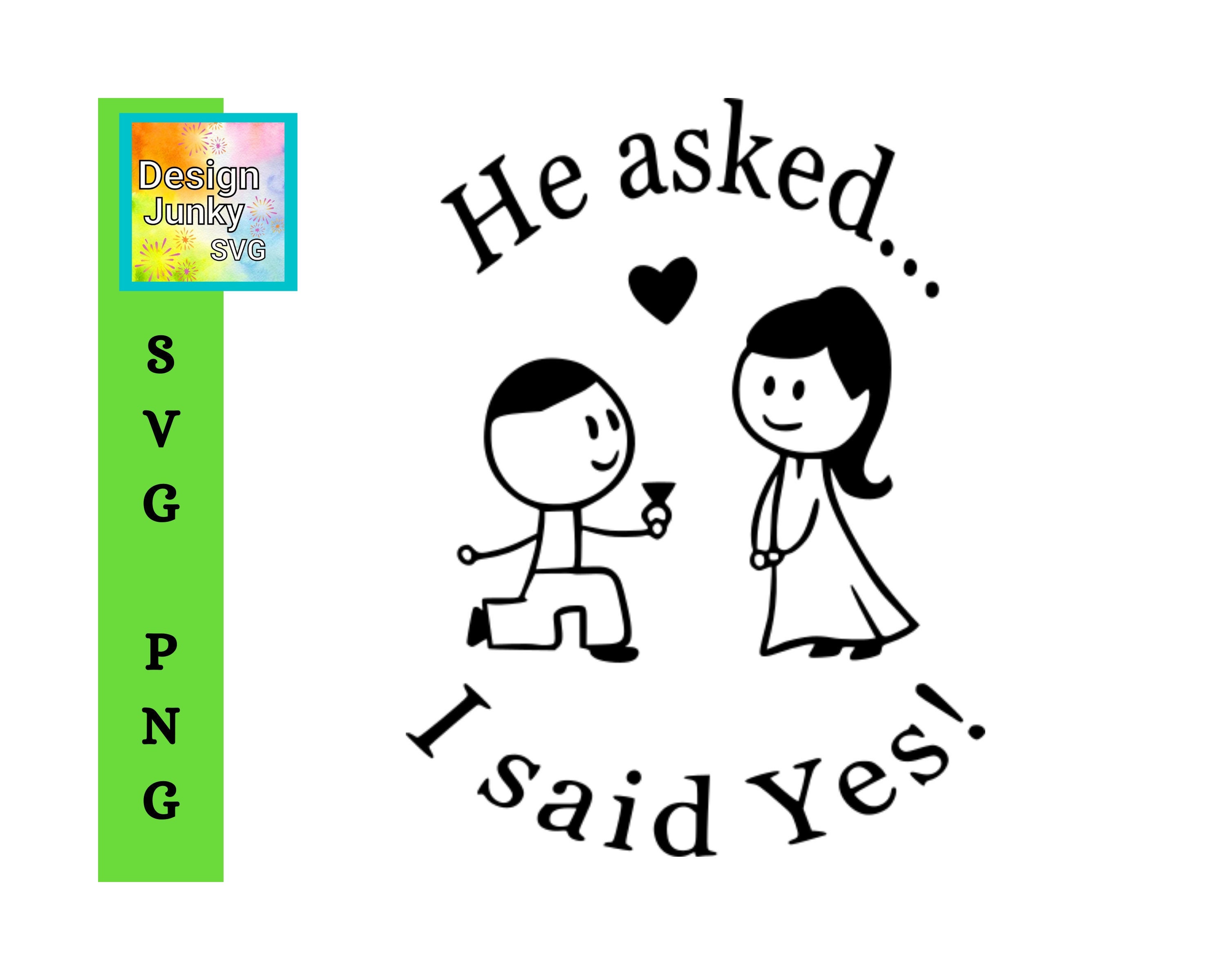 Engagement SVG, Proposal Svg, Wedding Svg, Bride Svg, Bride and Groom ...