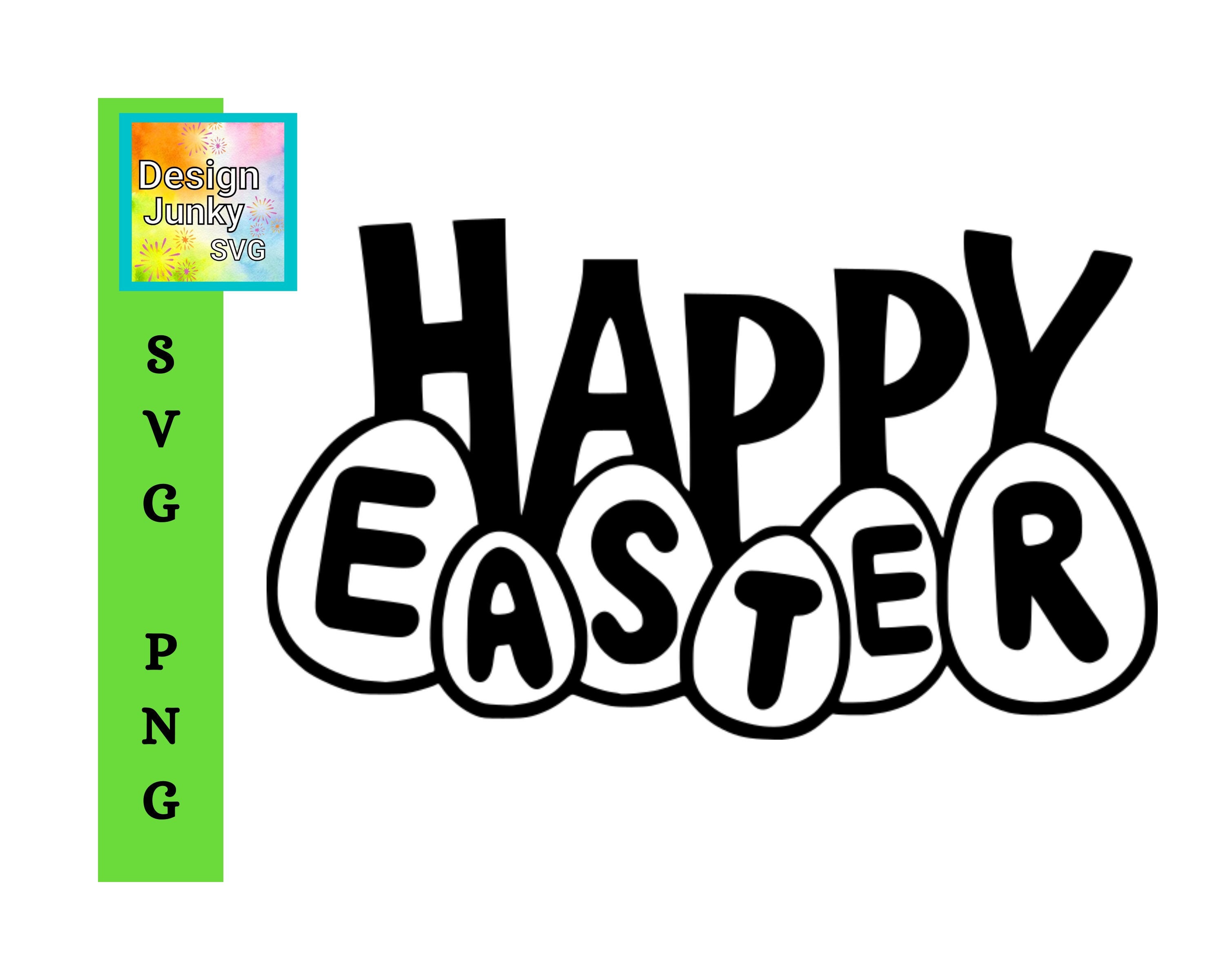 Happy Easter SVG, Easter Svg, Bunny Svg, Easter Eggs Svg, Rabbit Svg ...
