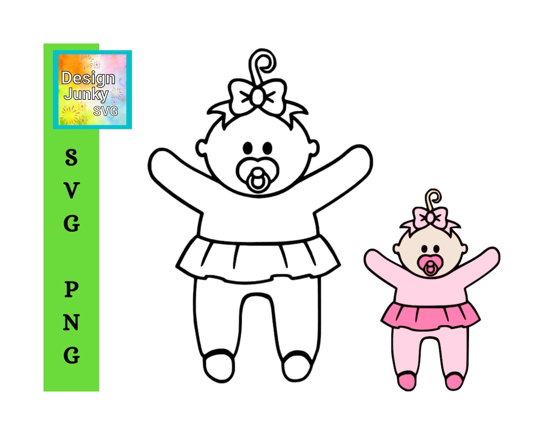 Baby SVG, Baby Shower Svg, Baby Girl Svg, Baby Pink Svg, Girl Bows Svg ...