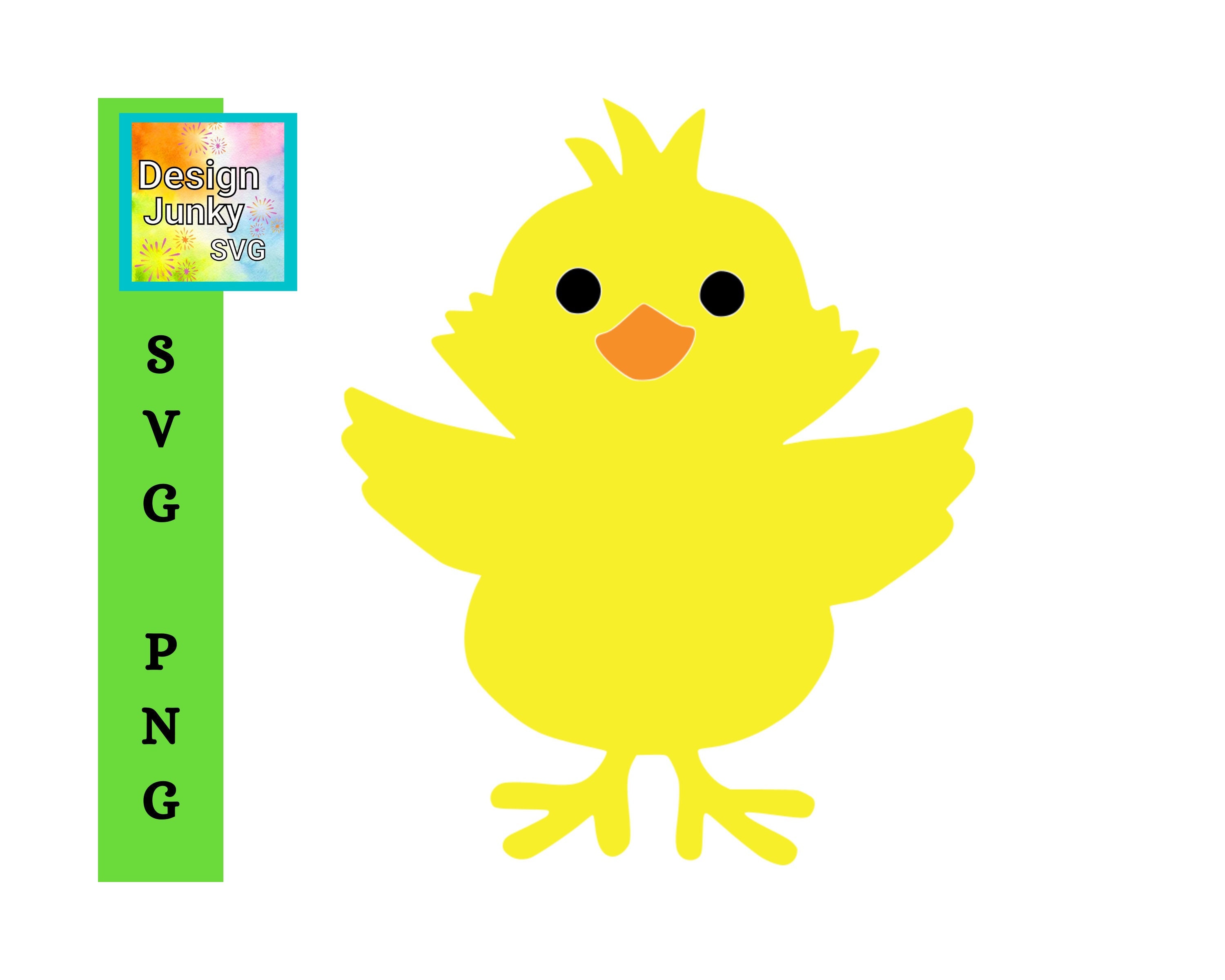 Pollito svg, Pascua svg, pollito bebé svg, pollito amarillo svg ...