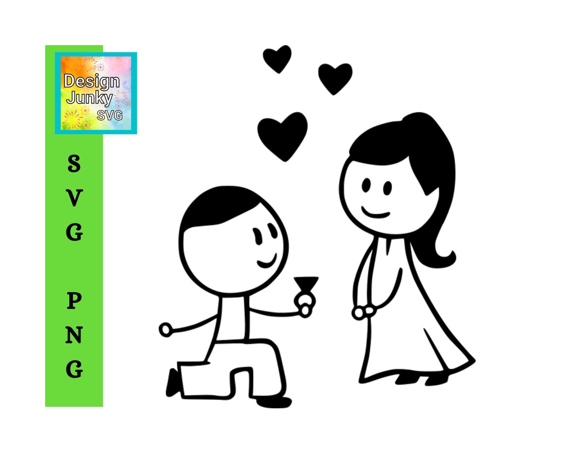 Engagement SVG, Proposal Svg, Wedding Svg, Bride Svg, Bride and Groom ...