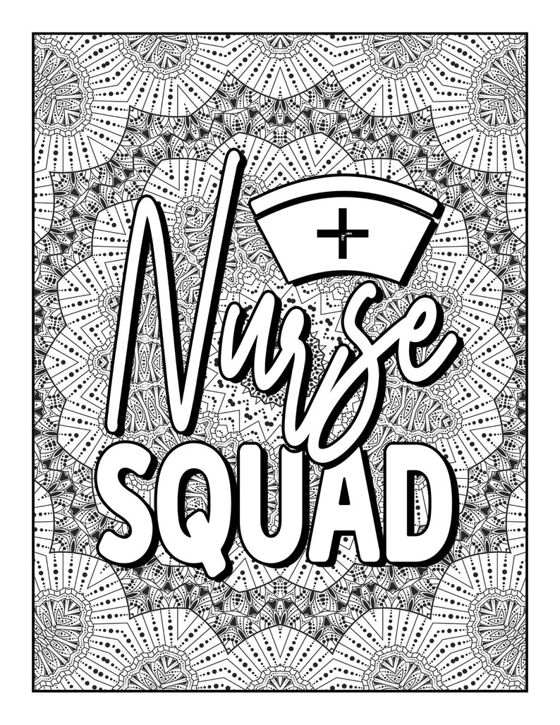Nurse Coloring Pages (42), Mandella - Etsy