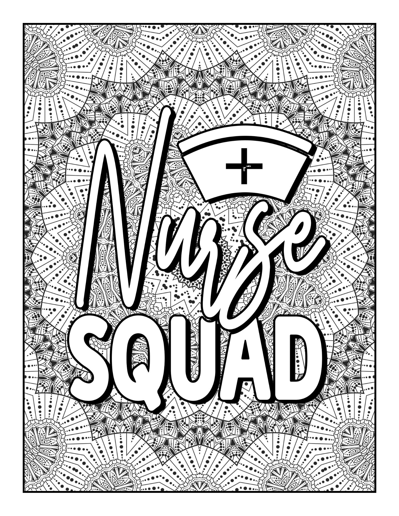 Nurse Coloring Pages (42), Mandella - Etsy