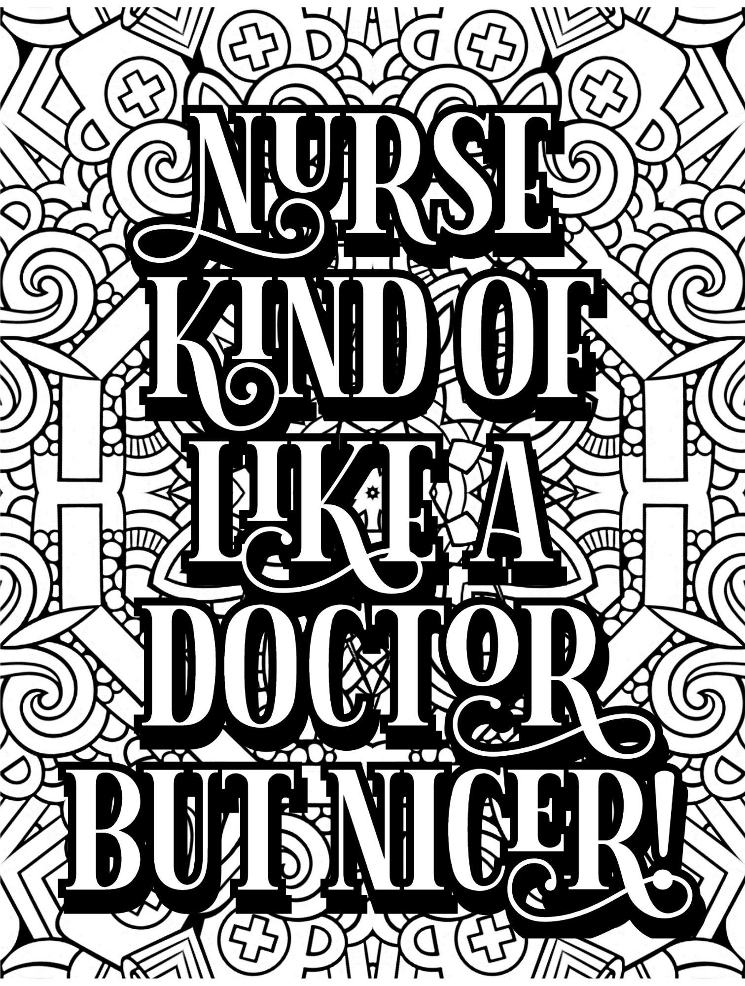 Nurse Coloring Pages (64), Mandella - Etsy