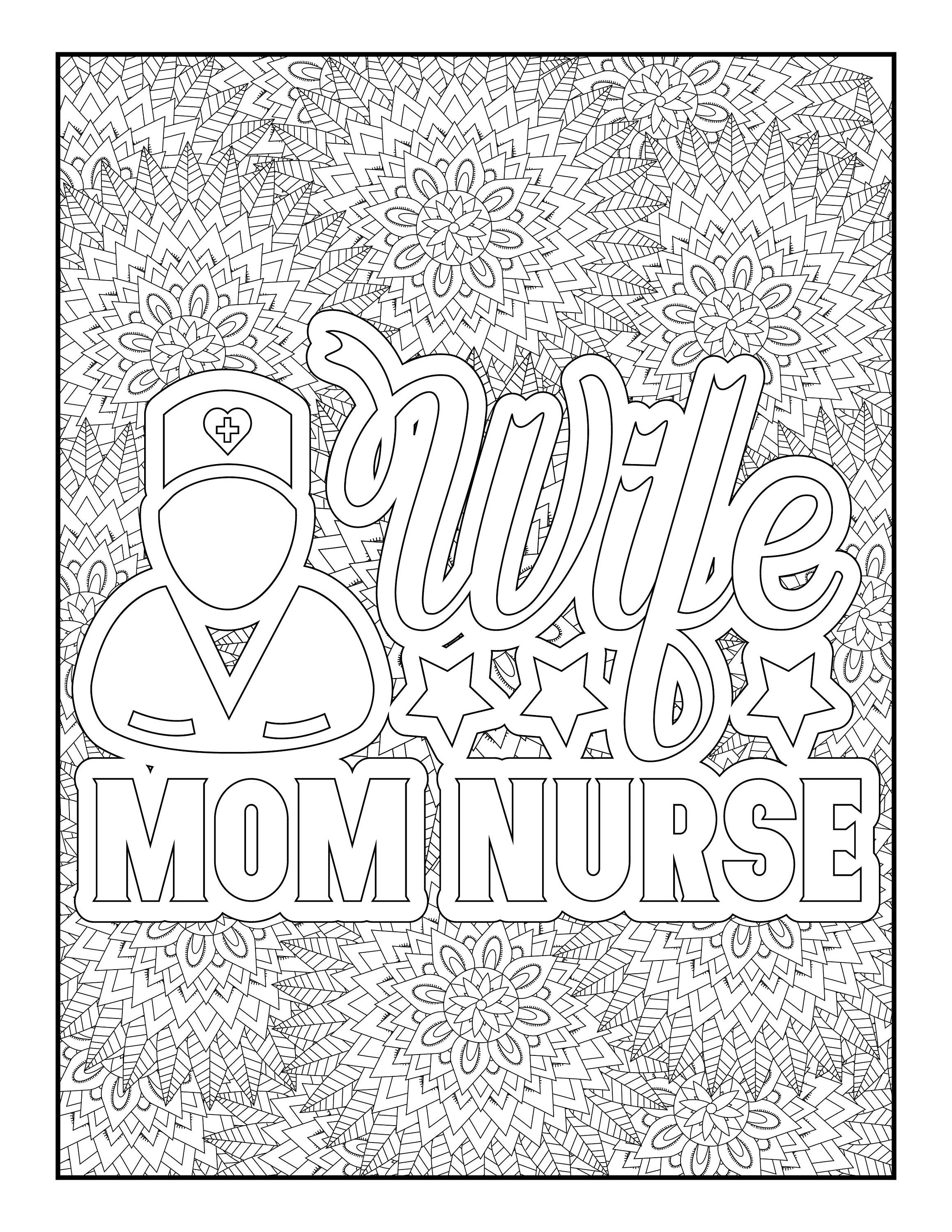 Nurse Coloring Pages (40), Mandala Coloring Pages, Nurse Coloring Book ...