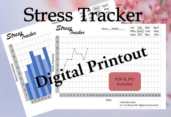Stress Tracker: Printable Monthly | Etsy