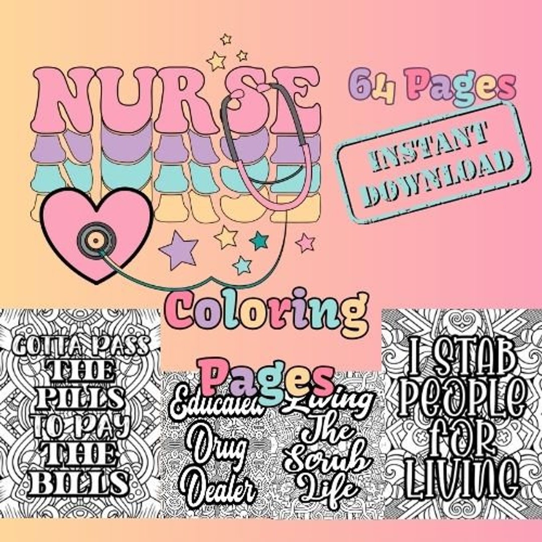 Nurse Coloring Pages (64), Mandella - Etsy