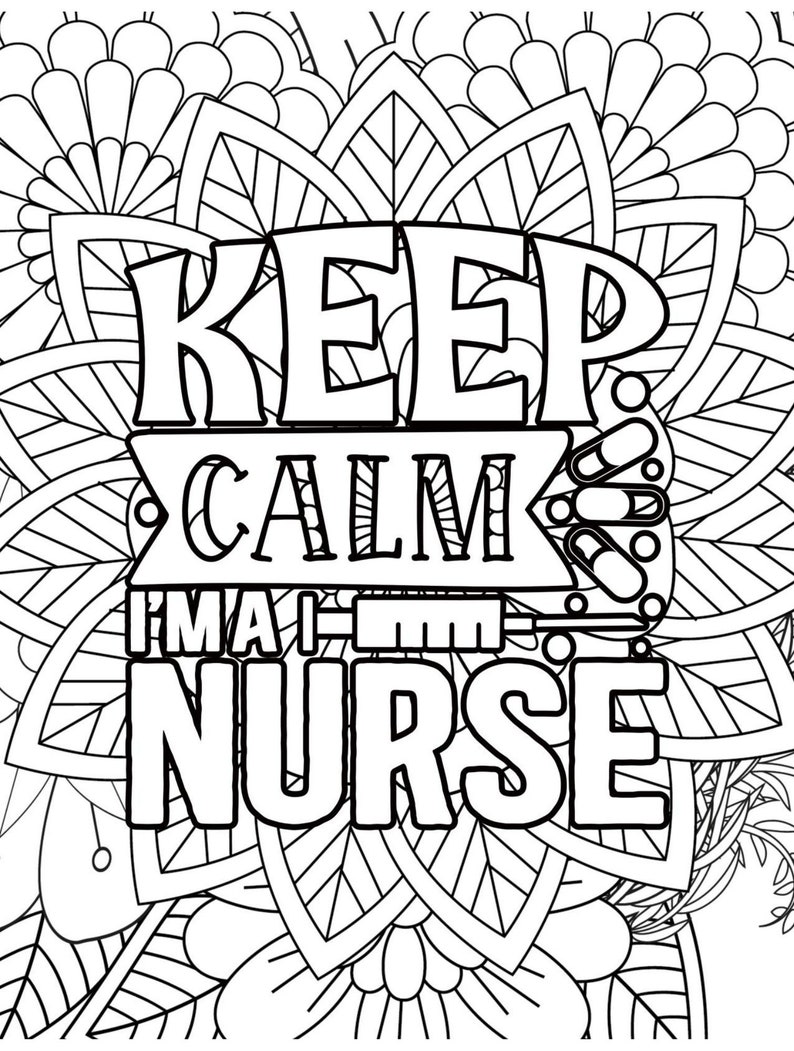 Nurse Coloring Pages (64), Mandella - Etsy