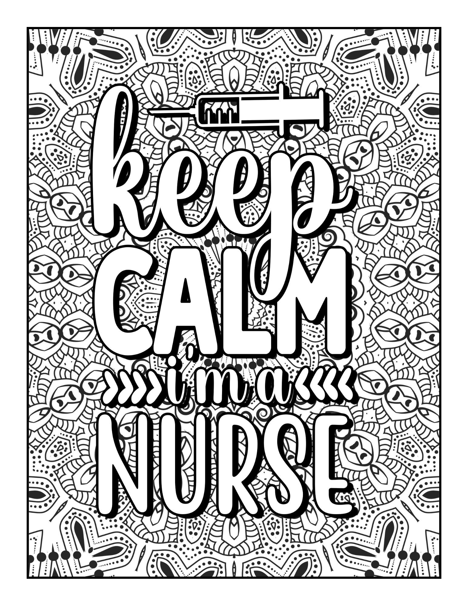 Nurse Coloring Pages (42), Mandella - Etsy