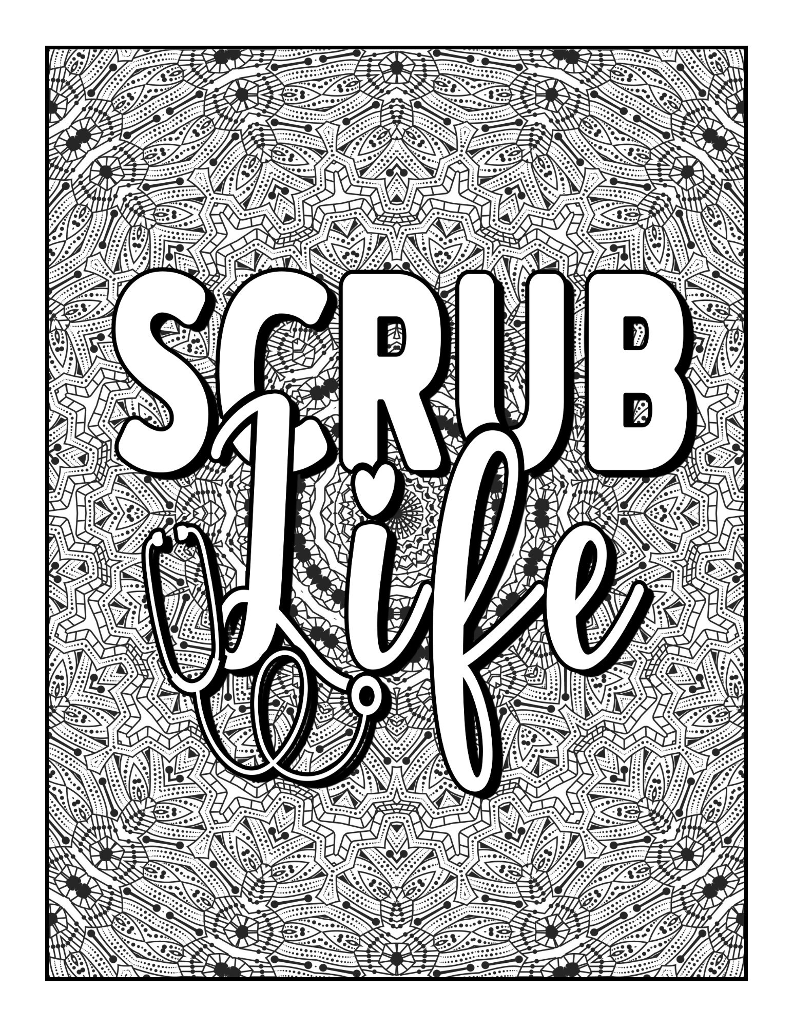 Nurse Coloring Pages (42), Mandella - Etsy