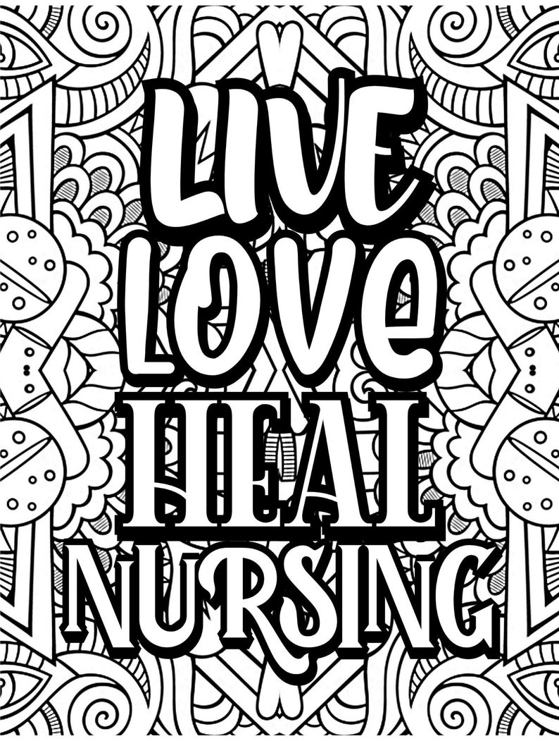 Nurse Coloring Pages (64), Mandella - Etsy