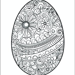 Easter Egg Coloring Pages, 40 Printable Pages for Kids, Boys, Girls ...