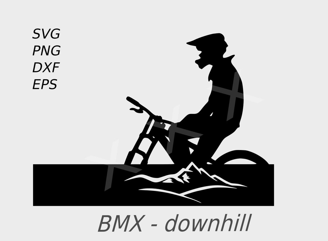 Vélo de descente SVG, Bmx Bike PNG, Bmx Bike EPS, Bmx Bike dxf ...