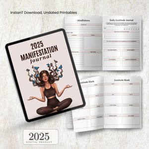 2025 Manifestation Journal, Law of Attraction Planner, Vision Board ...