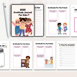 2025 Gratitude Journal for Kids, Children's Diary, Kids Writing ...