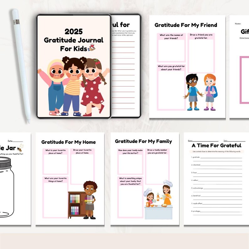 2025 Gratitude Journal for Kids, Children's Diary, Kids Writing ...