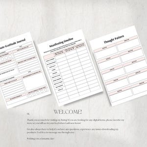 2025 Manifestation Journal, Law of Attraction Planner, Vision Board ...