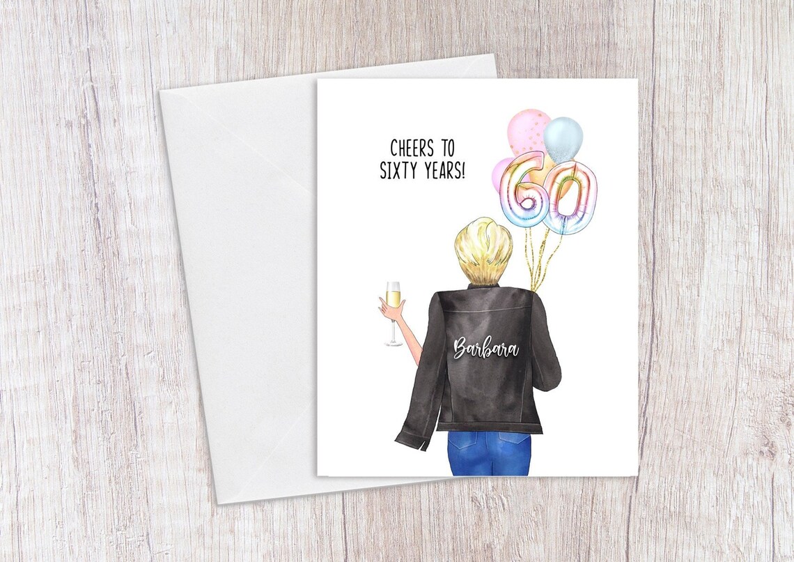 Personalised 60th Birthday Card Custom Birthday Card | Etsy