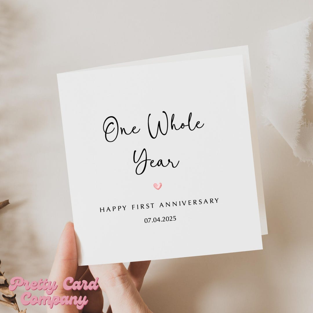 One Year Trial Anniversary Card for Husband, Funny One Year Anniversary ...