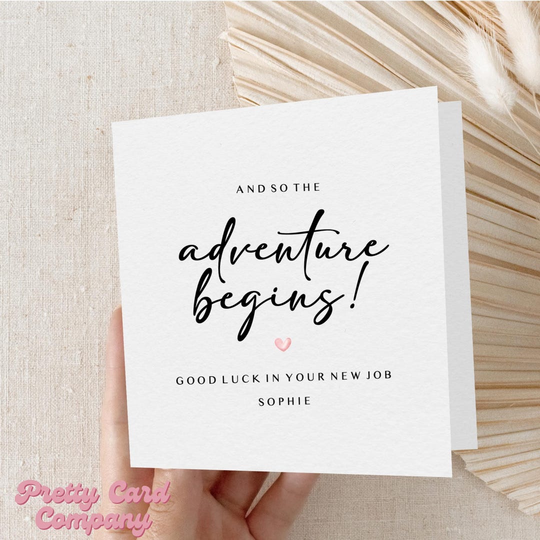 New Job Card, Sorry You're Leaving Card, New Adventure, Coworker Card ...