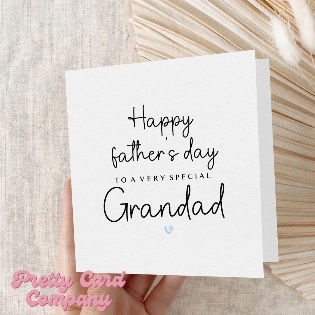 Grandad Father's Day Card, Fathers Day, Personalised Card for Grandad ...