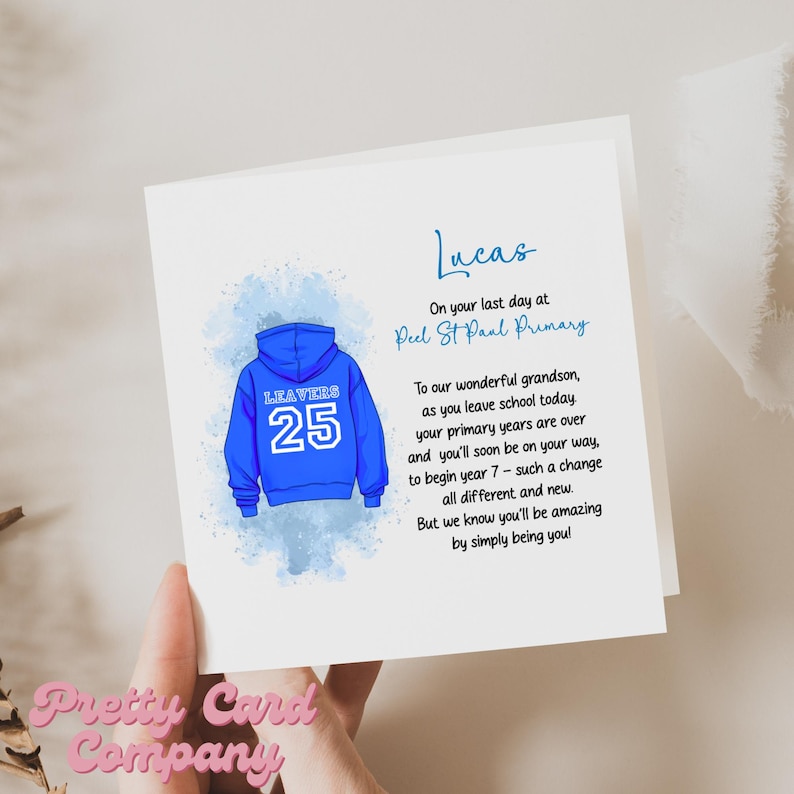 School Leavers Card 2025, Primary School Leavers Card, Year 6 Leavers ...