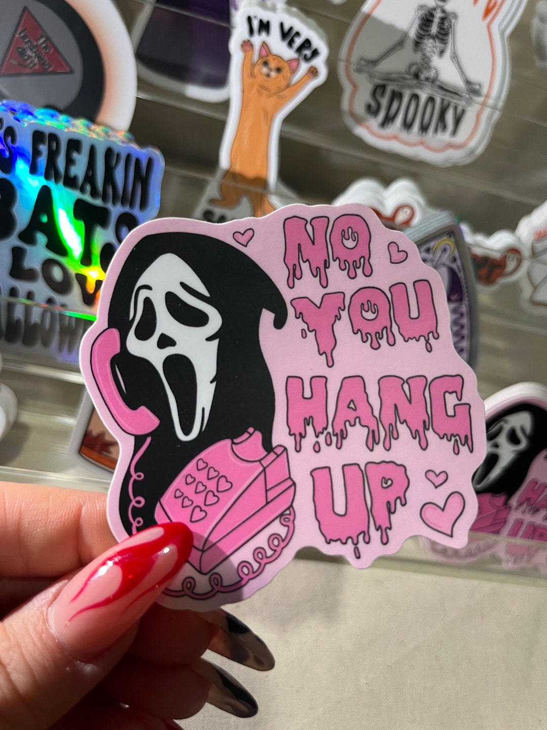 No You Hang up Sticker Scream Sticker Halloween Waterproof - Etsy