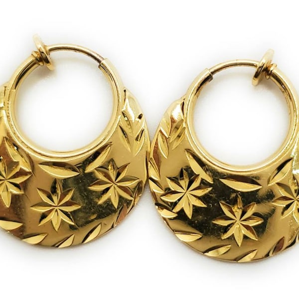 24k Gold Earrings - Etsy