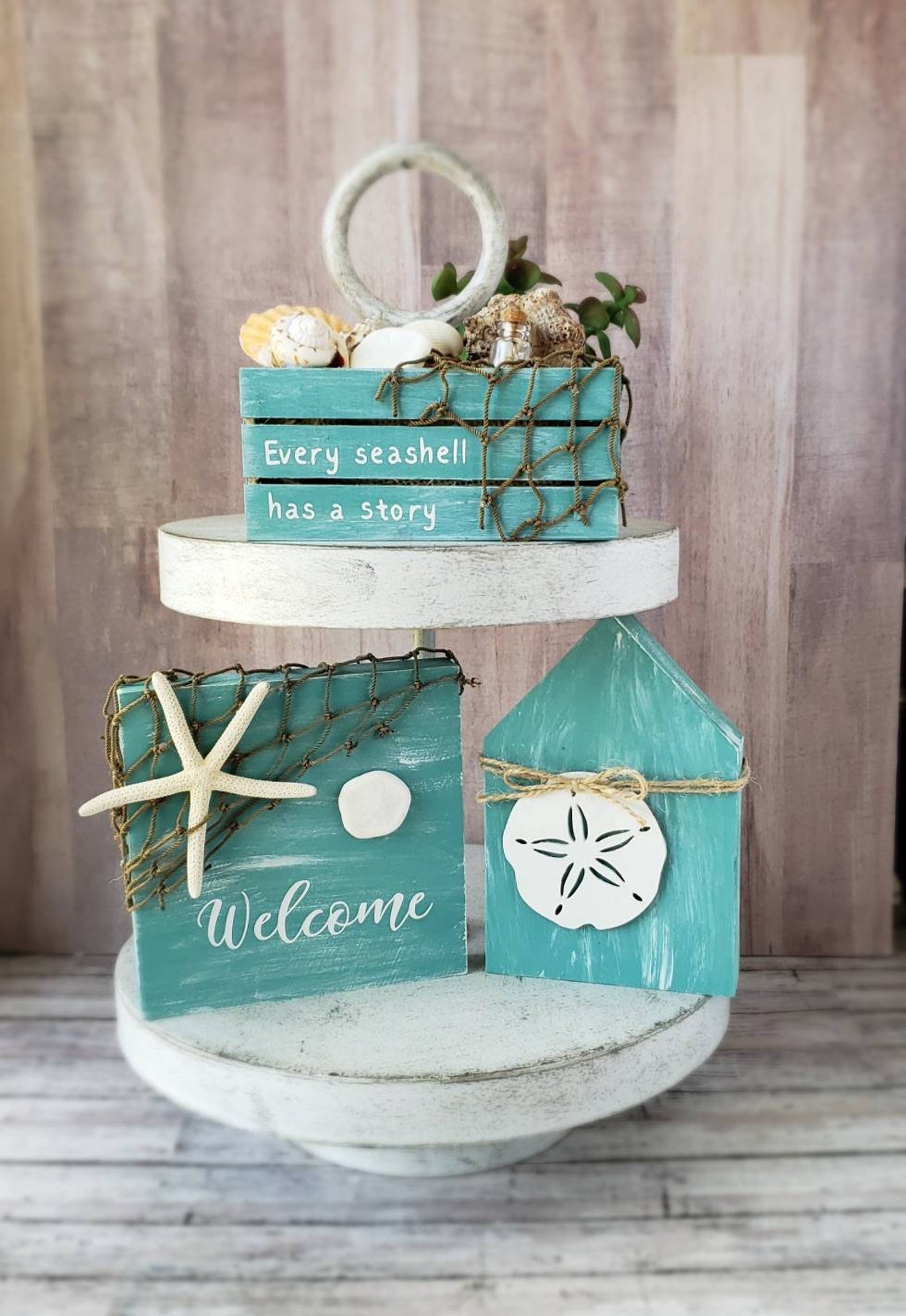 Mini Wooden Beach Crate Beach Decor Personalize Seashell - Etsy