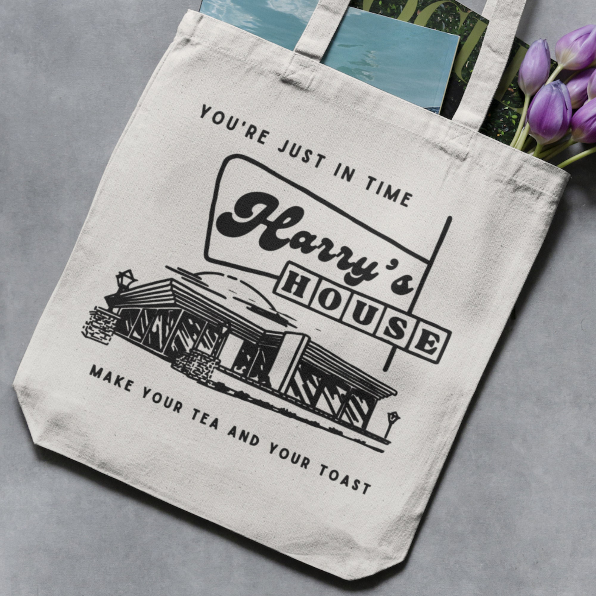 Harry's House Tote Bag Harry Styles Shoulder Bag Retro Handbag - Etsy