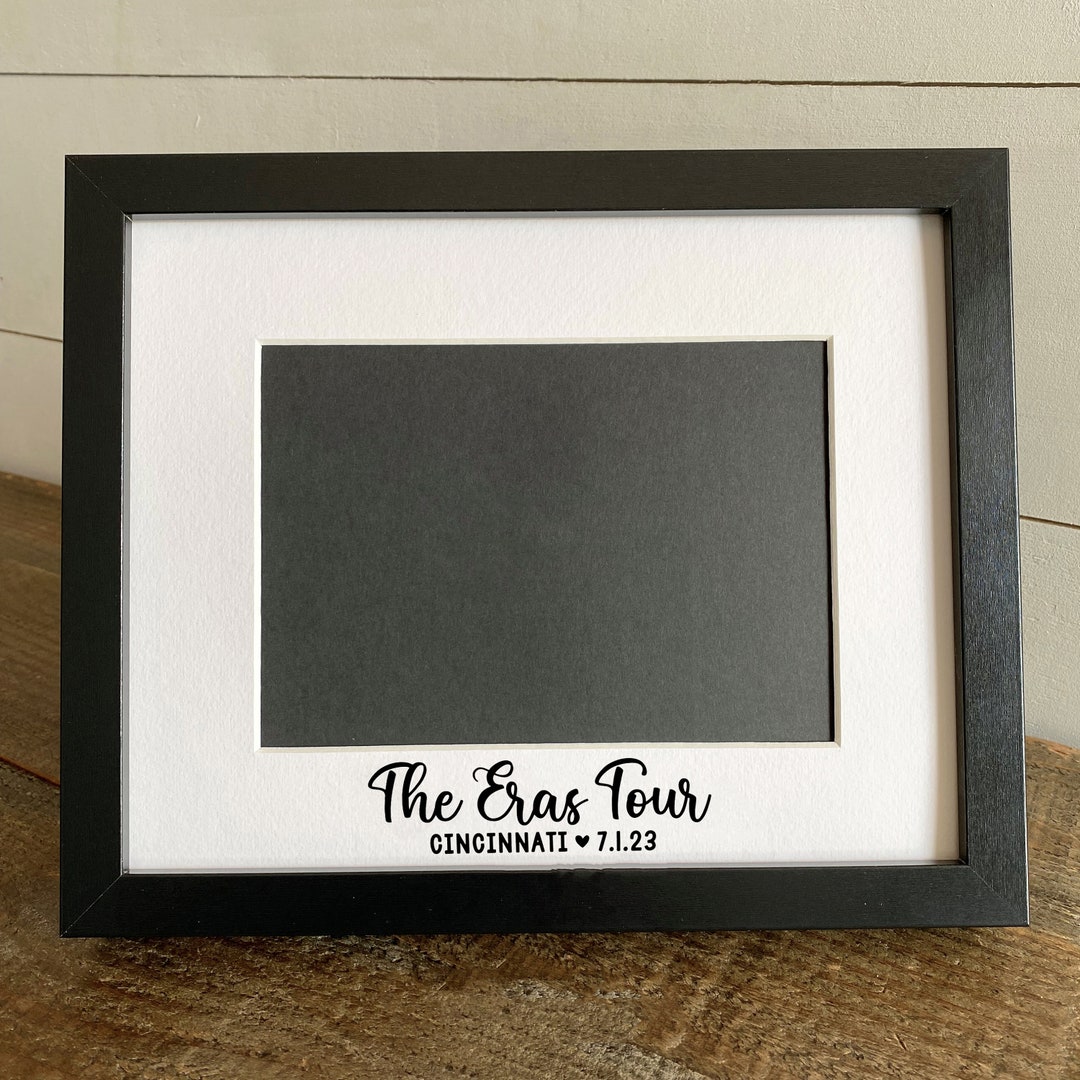 Custom Eras Tour 5x7 Photo Frame, Personalize With City and Date, Black ...
