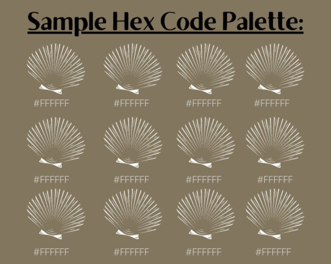 Sand Dust Color Palette Download Procreate Hex Code - Etsy