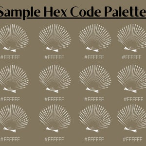 Sand Dust Color Palette Download Procreate Hex Code - Etsy