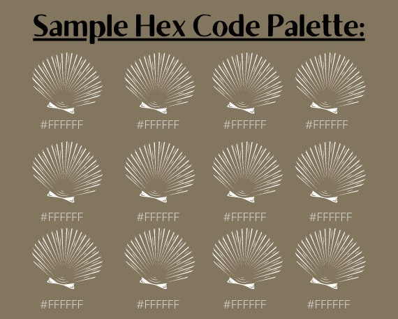 Sand Dust Color Palette Download Procreate Hex Code - Etsy