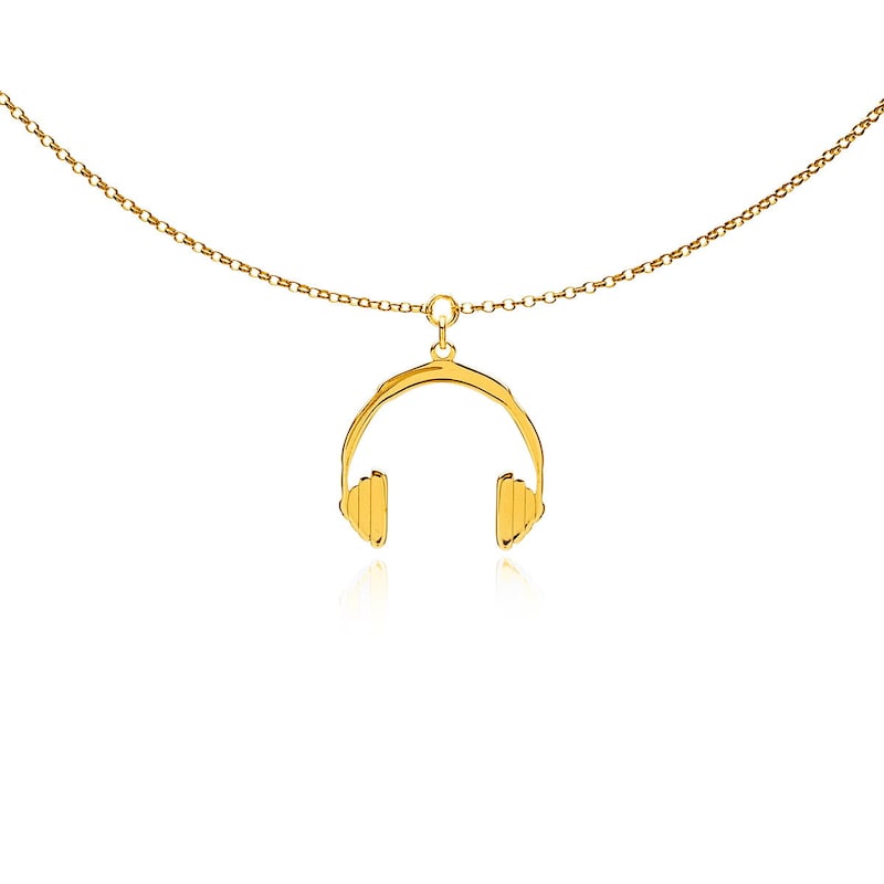 Gold Headphone Necklace - Etsy