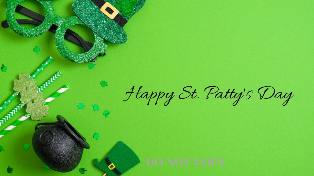 Zoom Virtual Background St. Patrick's Day Backdrop Facebook Microsoft ...