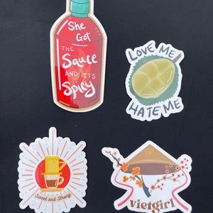 Viet Girl BUNDLE Stickers, Asian Food, Vietnam, Asian Sticker, Banh Mi ...