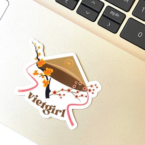 Vietnamese Girl Sticker: Viet Pride, Asian Conical Hat - Etsy