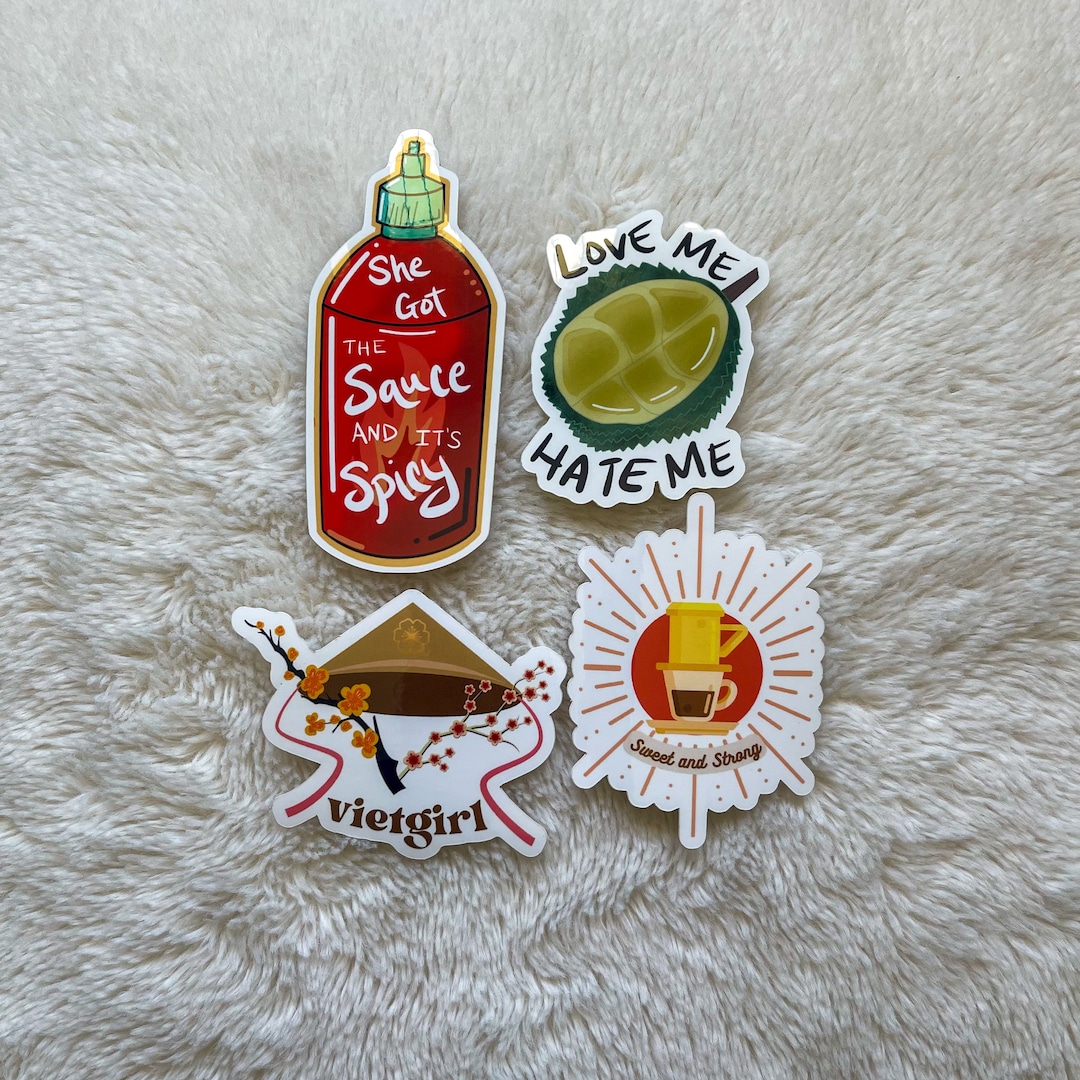 Viet Girl BUNDLE Stickers, Asian Food, Vietnam, Asian Sticker, Banh Mi ...