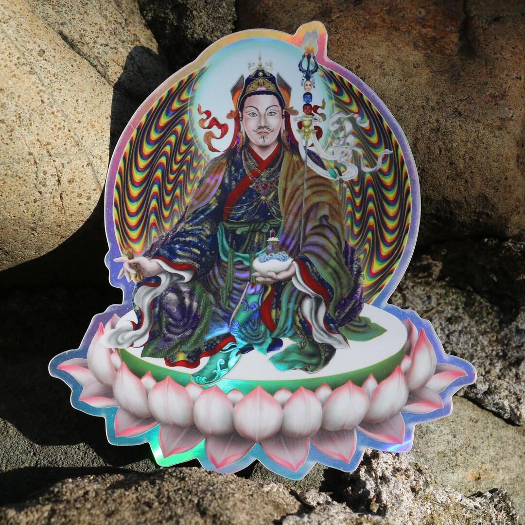 Guru Rinpoche Rainbow Sticker Padmasambhava Holographic; Iridescent ...