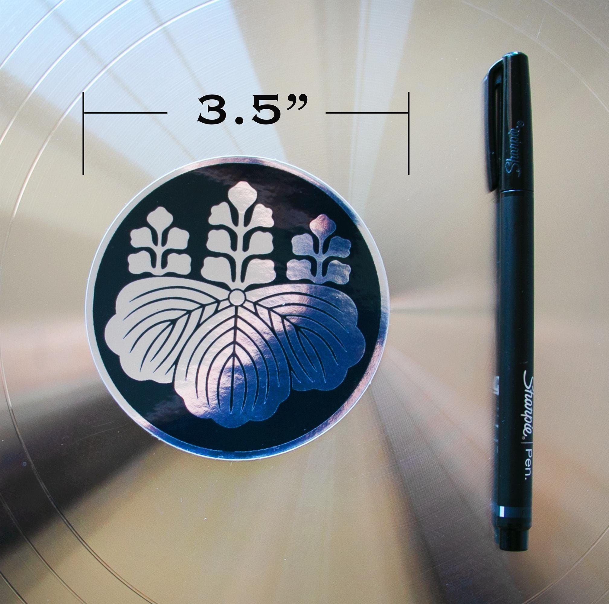 Kamon Sticker Kirimon Japanese Family Crest; Zen Emblem, Japan Decal ...