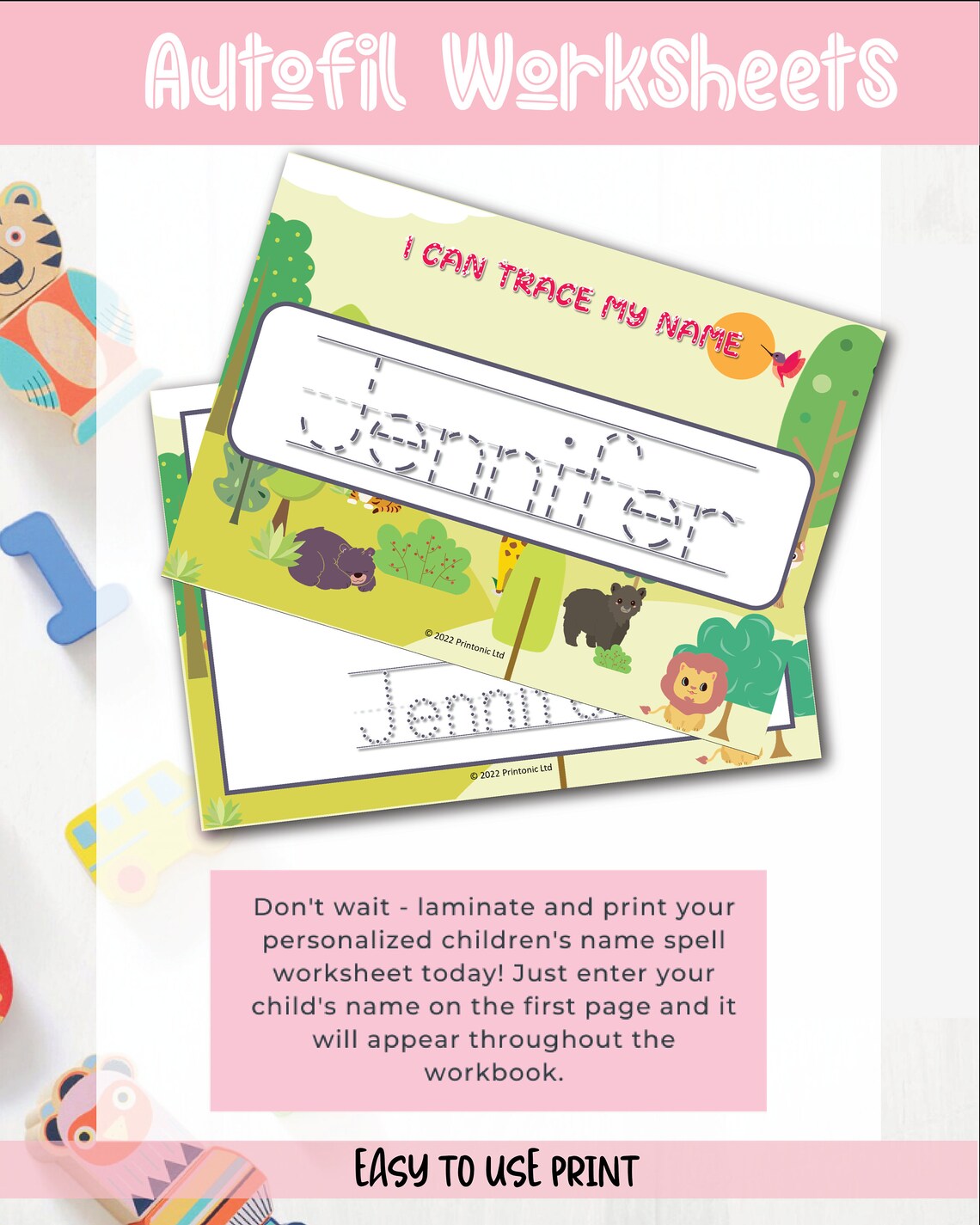 Custom Name Tracing, Preschool Worksheets, Write Your Name, Name ...